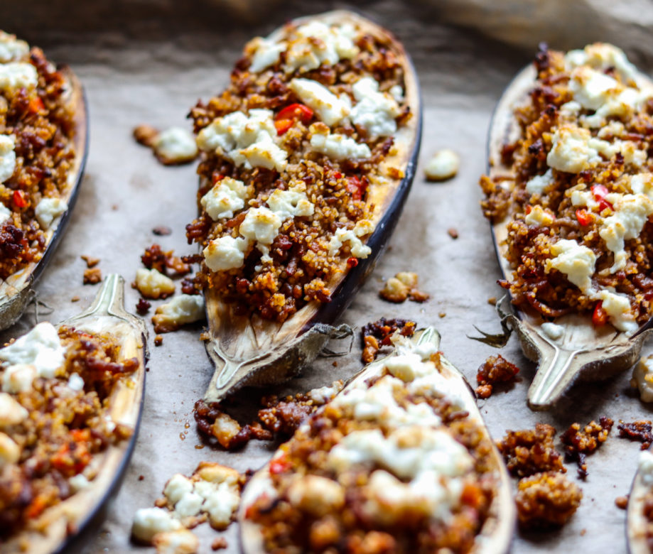 GEFÜLLTE AUBERGINEN - Fabian's Food Factory